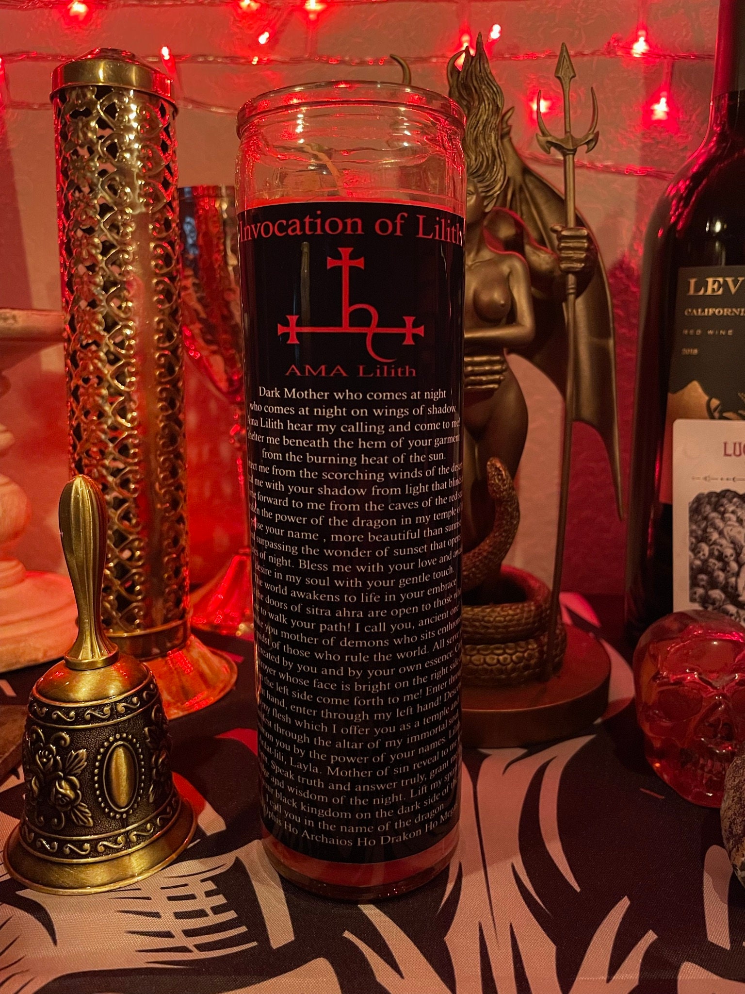 Lilith Invocation Candle - AMA LILITH (fixed) - Etsy