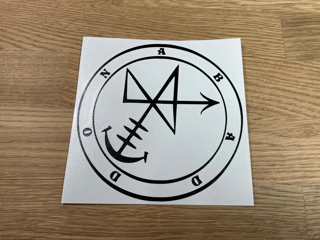 Sigil of Abaddon Vinyl Decal Sticker - Etsy