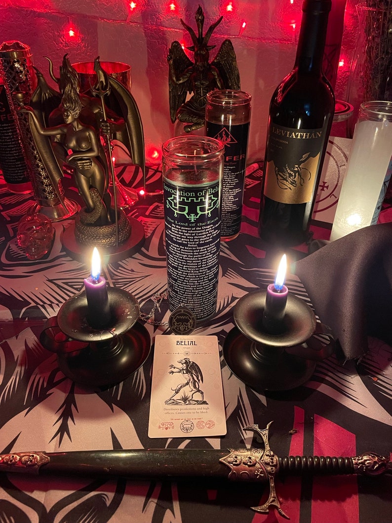 Belial Invocation Candle Lord of the Earth fixed | Etsy