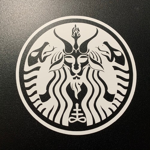 Baphomet Sigil Permanent Vinyl Decal Satanic Sticker Multiple - Etsy
