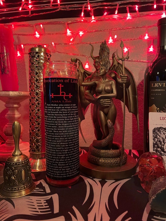 Lilith Invocation Candle AMA LILITH fixed - Etsy