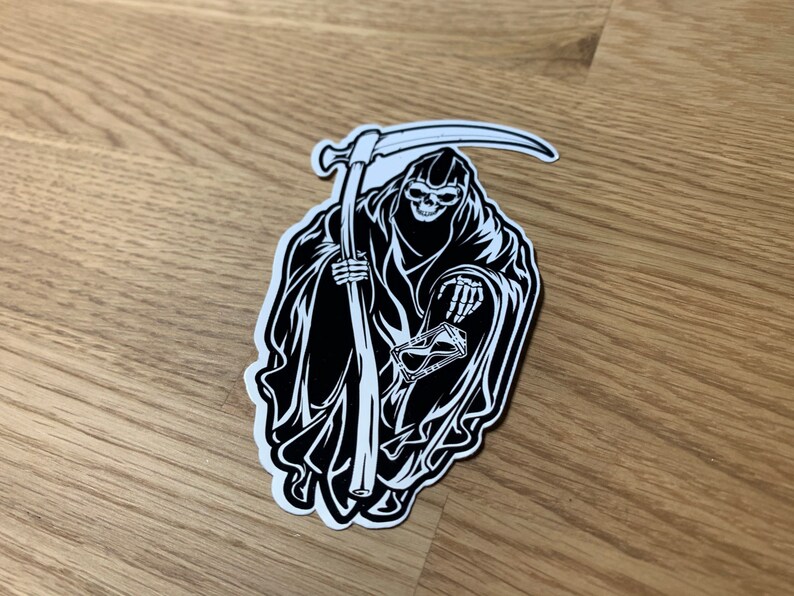 Santa Muerte Sticker Glossy/matte Die Cut Vinyl Sticker | Etsy