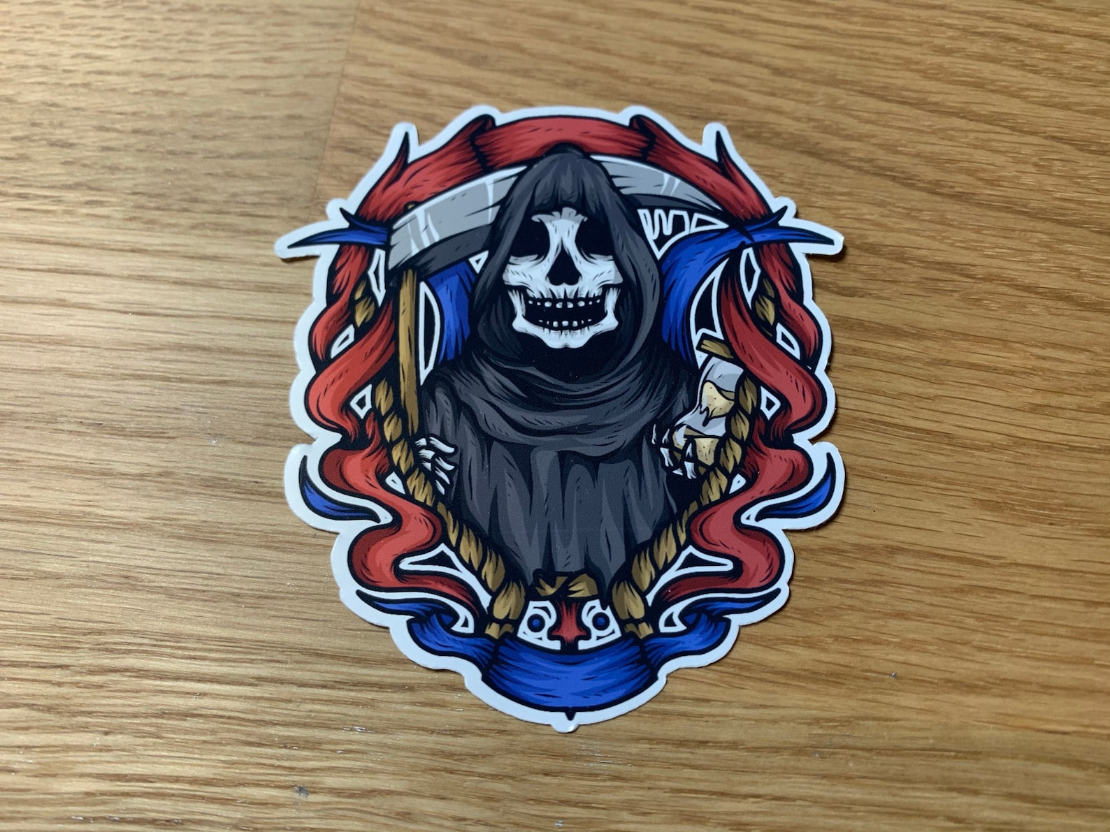 Santa Muerte Portrait Sticker - Glossy/matte Die Cut Vinyl Sticker - Etsy