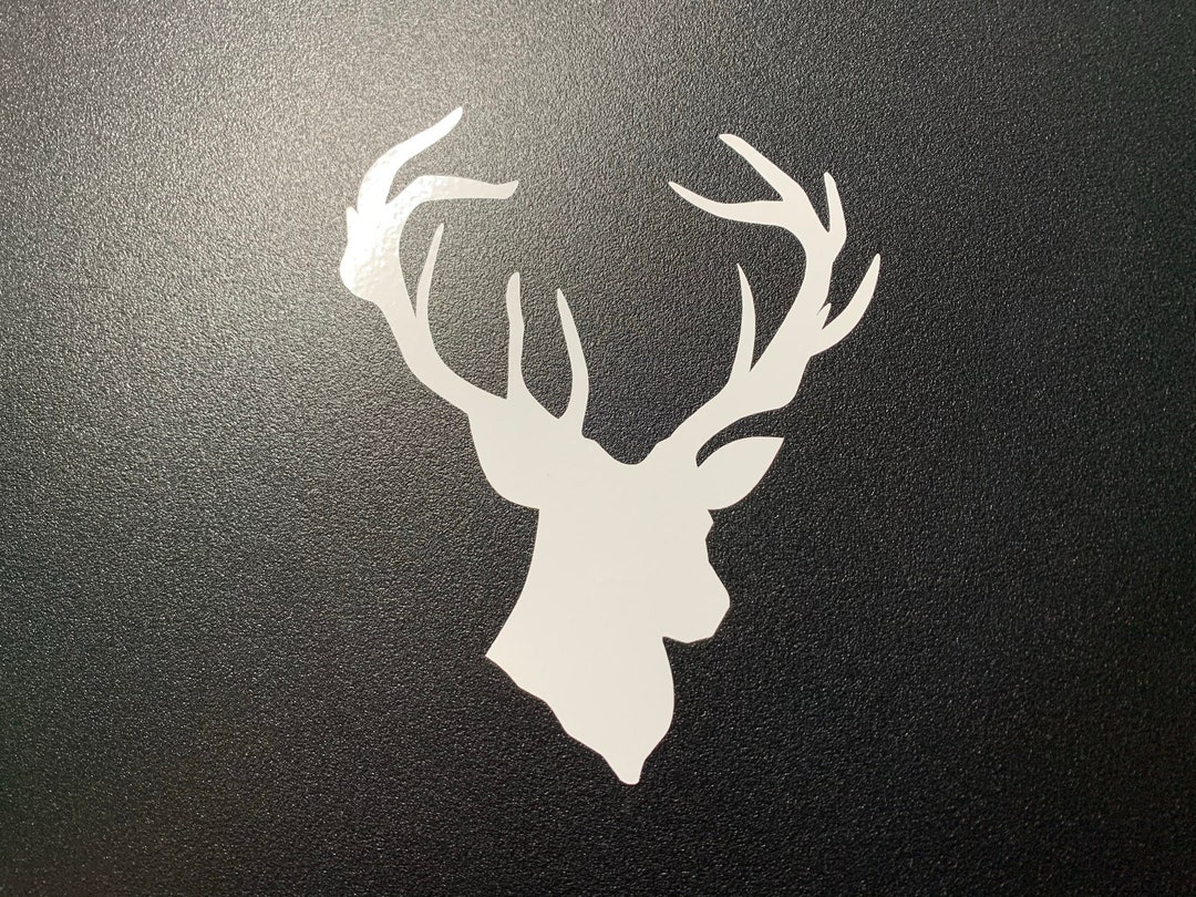 Deer Head Vinyl Decal Sticker - Etsy