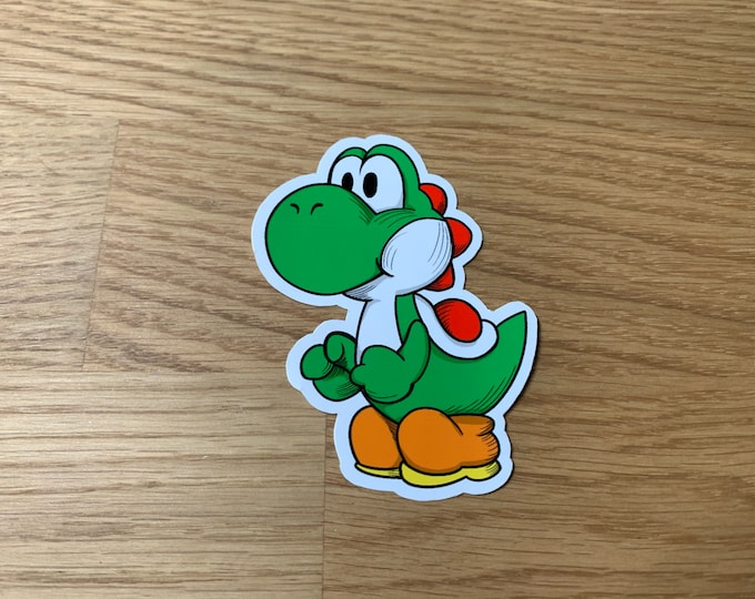 Super Mario Yoshi Sticker, Yoshi Sticker, Yosh Sticker, Super Mario ...
