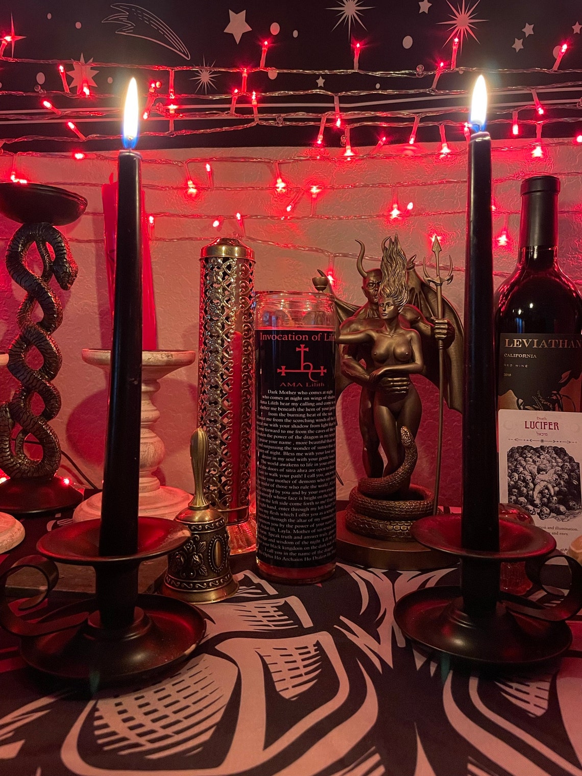 Lilith Invocation Candle - AMA LILITH (fixed) - Etsy