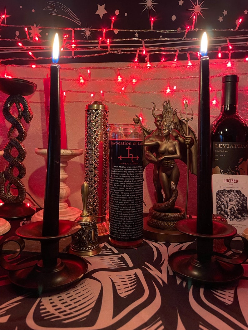 Lilith Invocation Candle - AMA LILITH (fixed) - Etsy