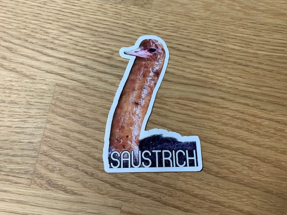 Saustrich Sticker Glossy/matte Die Cut Vinyl Sticker - Etsy