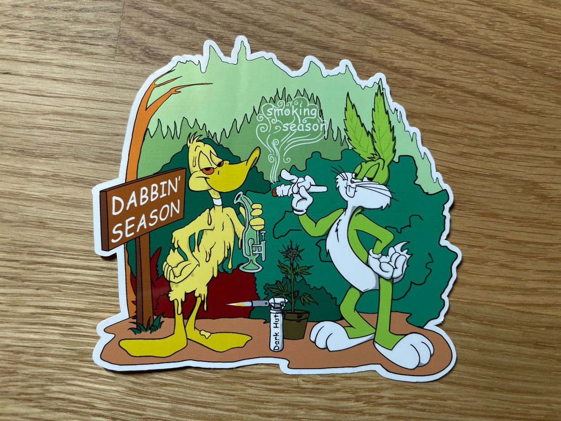 Buds Bunny & Dabby Duck Glossy/matte Die Cut Vinyl Sticker | Etsy