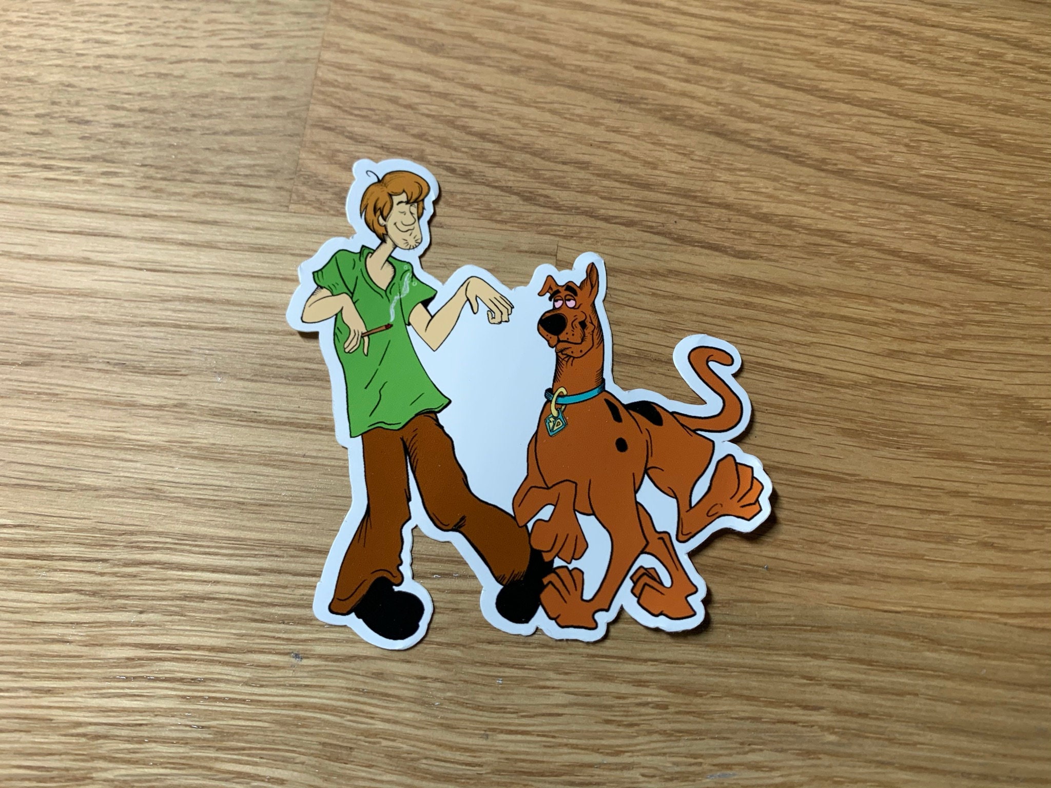420 Scooby and Shaggy Dance Sticker Glossy/matte Die Cut - Etsy