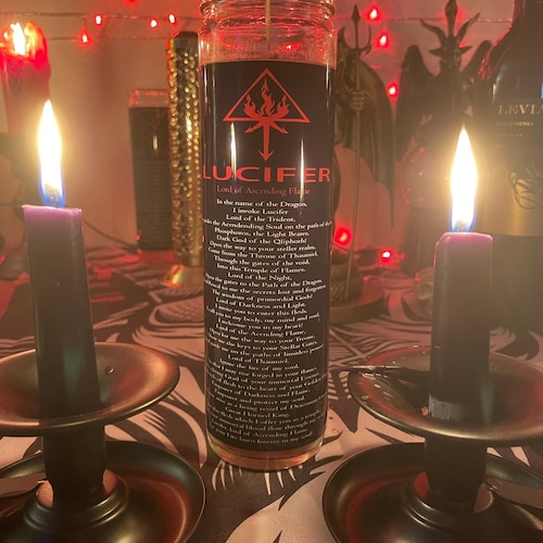 Luciferian Invocation Candle fixed - Etsy