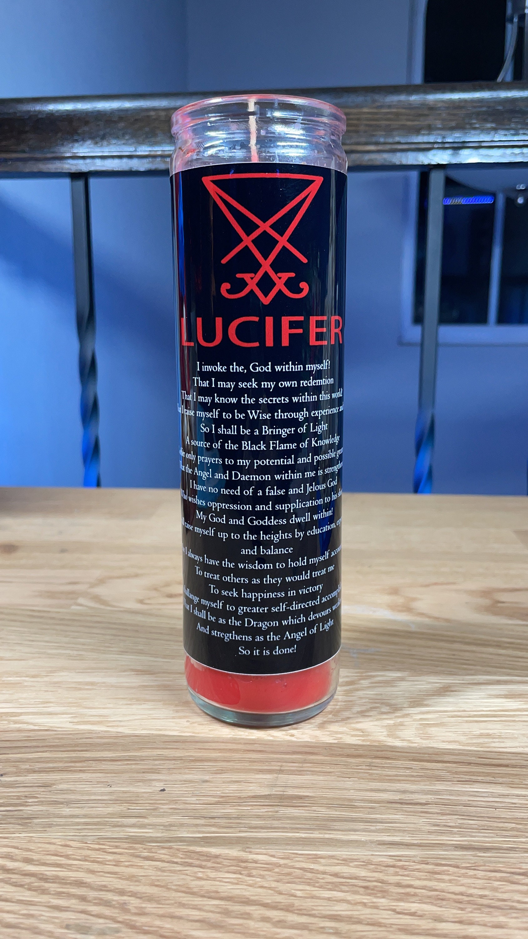 Luciferian Invocation Candle fixed - Etsy