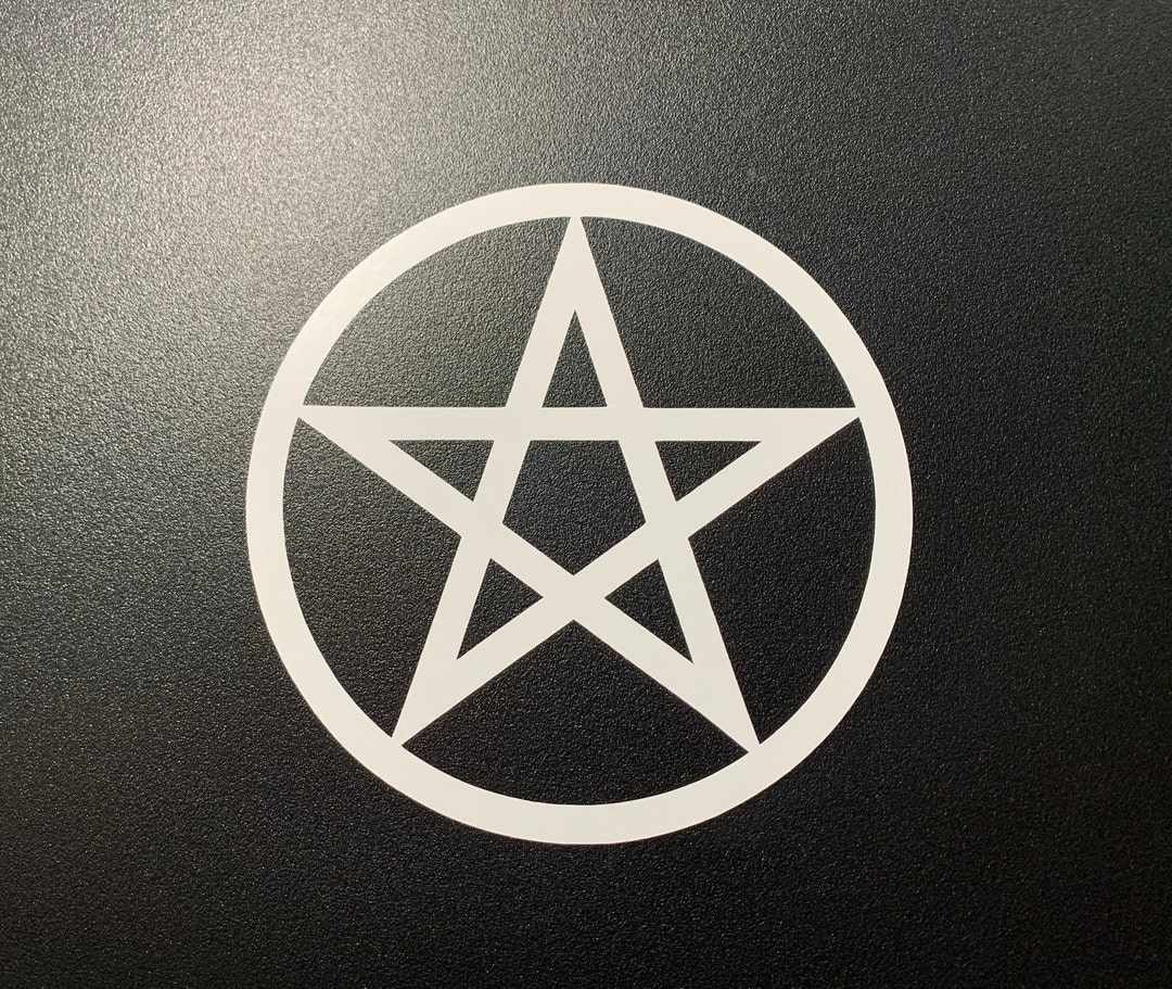Pentagram Vinyl Decal Sticker - Etsy