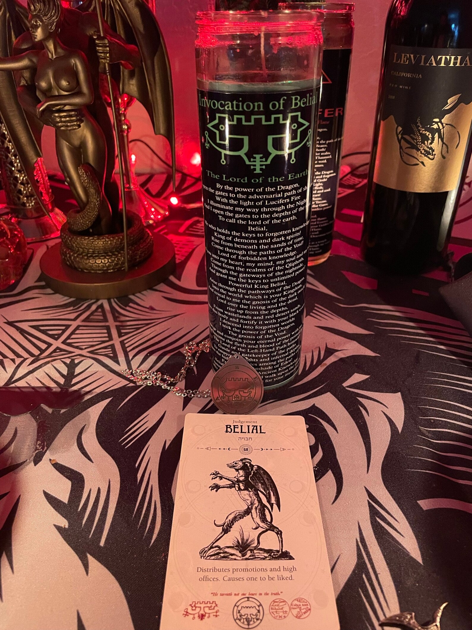 Belial Invocation Candle Lord of the Earth fixed - Etsy