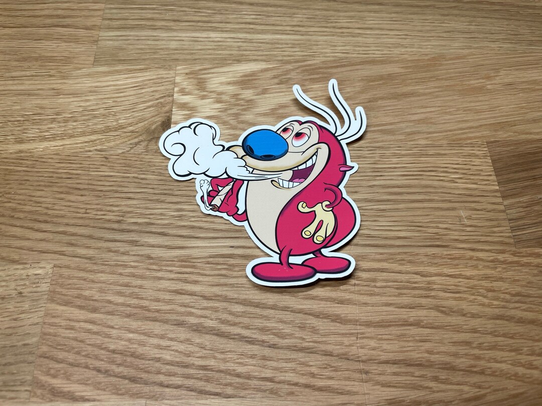 420 Stimpy Glossy/matte Die Cut Vinyl Sticker - Etsy