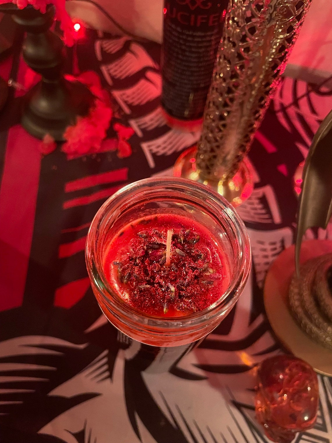 Lucifer Invocation Candle Lord of Ascending Flame fixed | Etsy