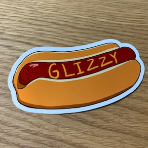 Glizzy - Glossy/matte Die Cut Vinyl Sticker - Etsy