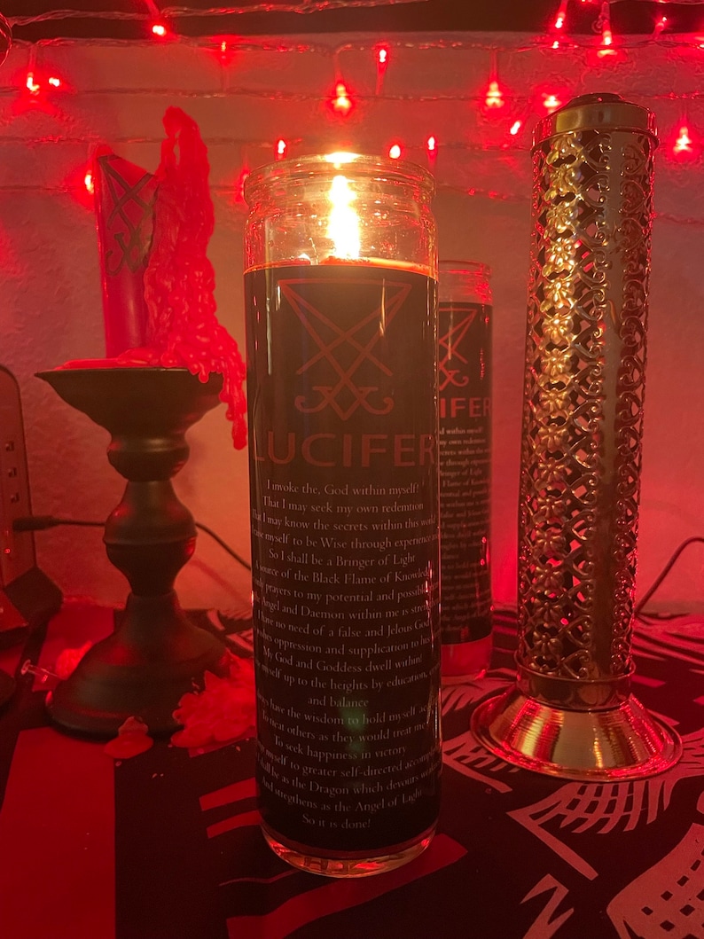 Luciferian Invocation Candle fixed - Etsy