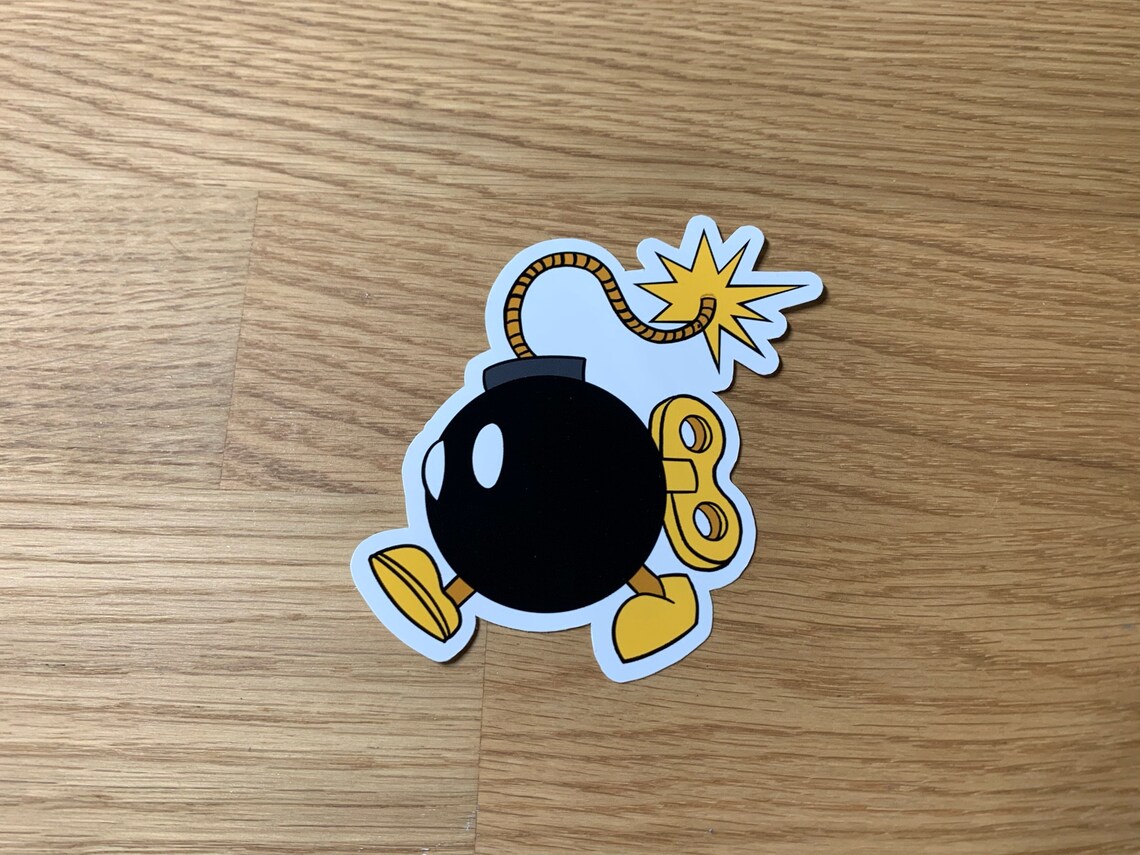 Bob-ombs Glossy/matte Die Cut Vinyl Sticker | Etsy