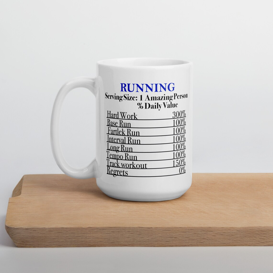 Runner Definition - Nutritional Mug - Types of Running Mug, Gifts for ...