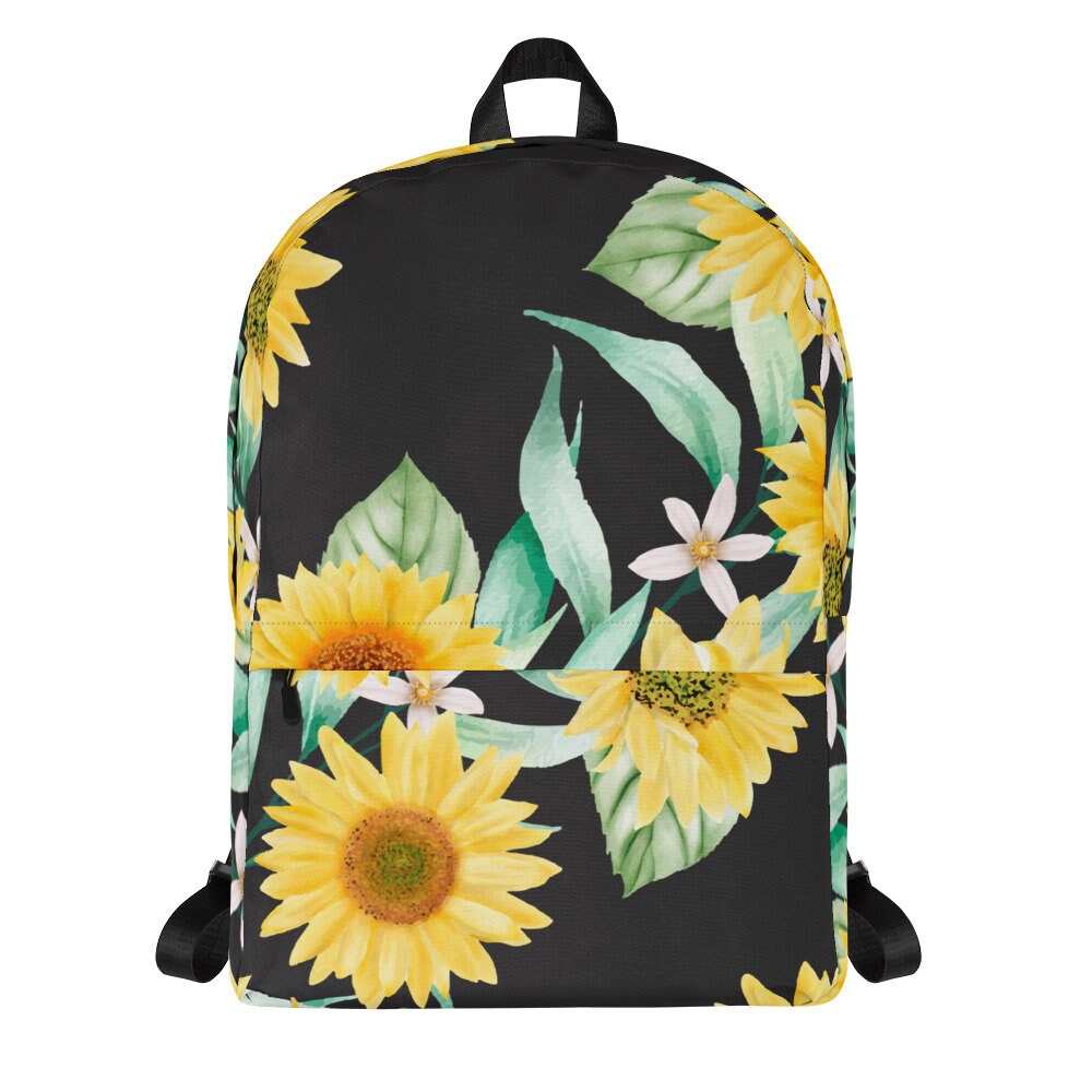 Sunflower Backpack, Sunflower Bookbag, Sunflowers, School Backpack ...