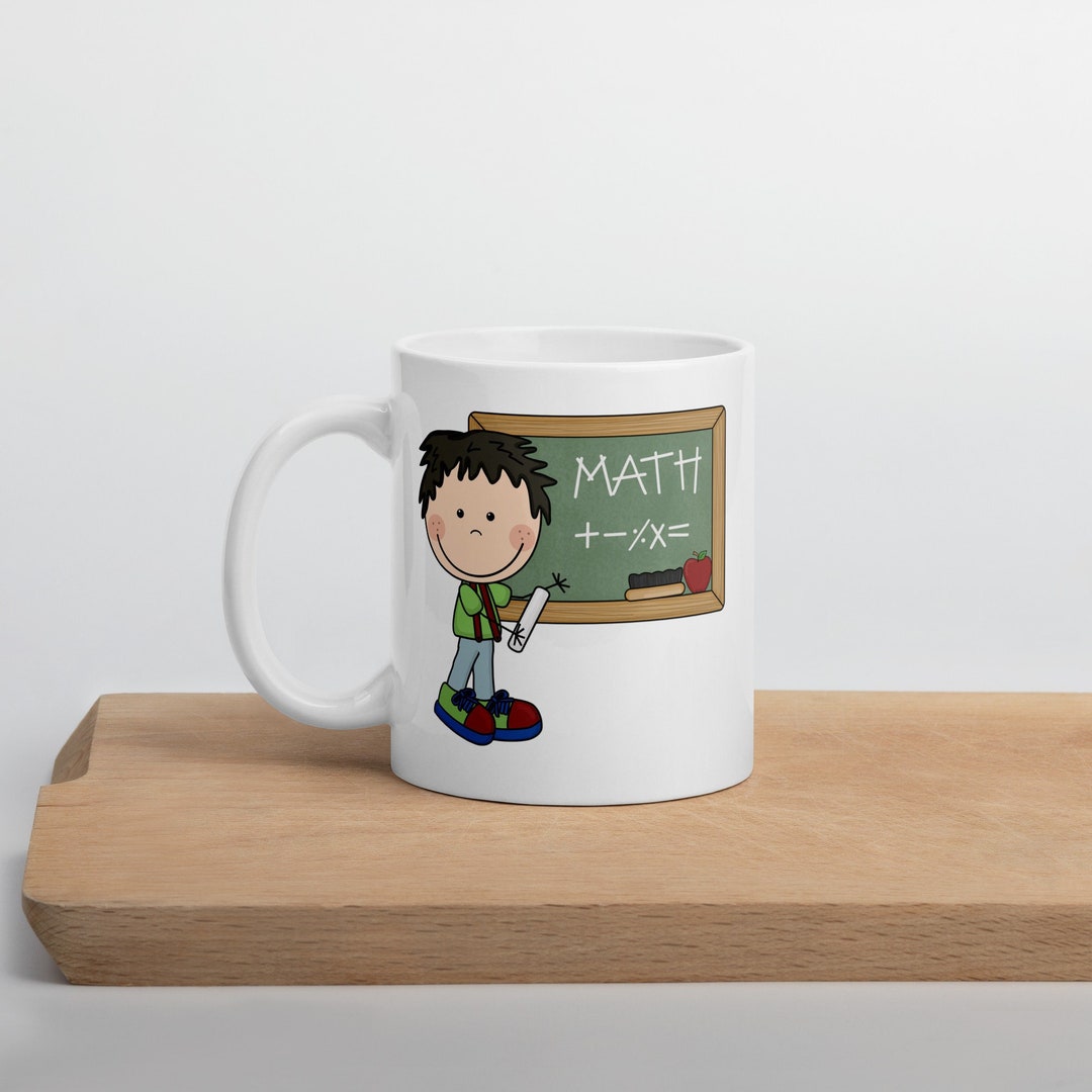Math Stick Figures Mug, Math Teacher, Funny Math Mug, Nerdy Mug, Stick ...