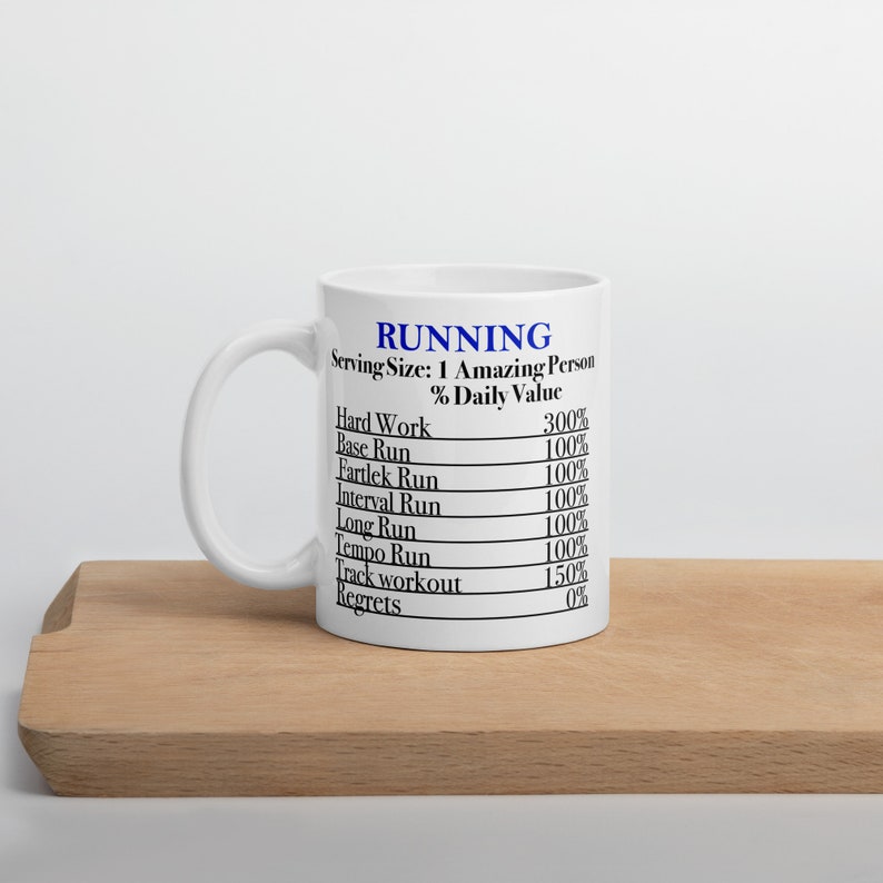 Runner Definition - Nutritional Mug - Types of Running Mug, Gifts for ...