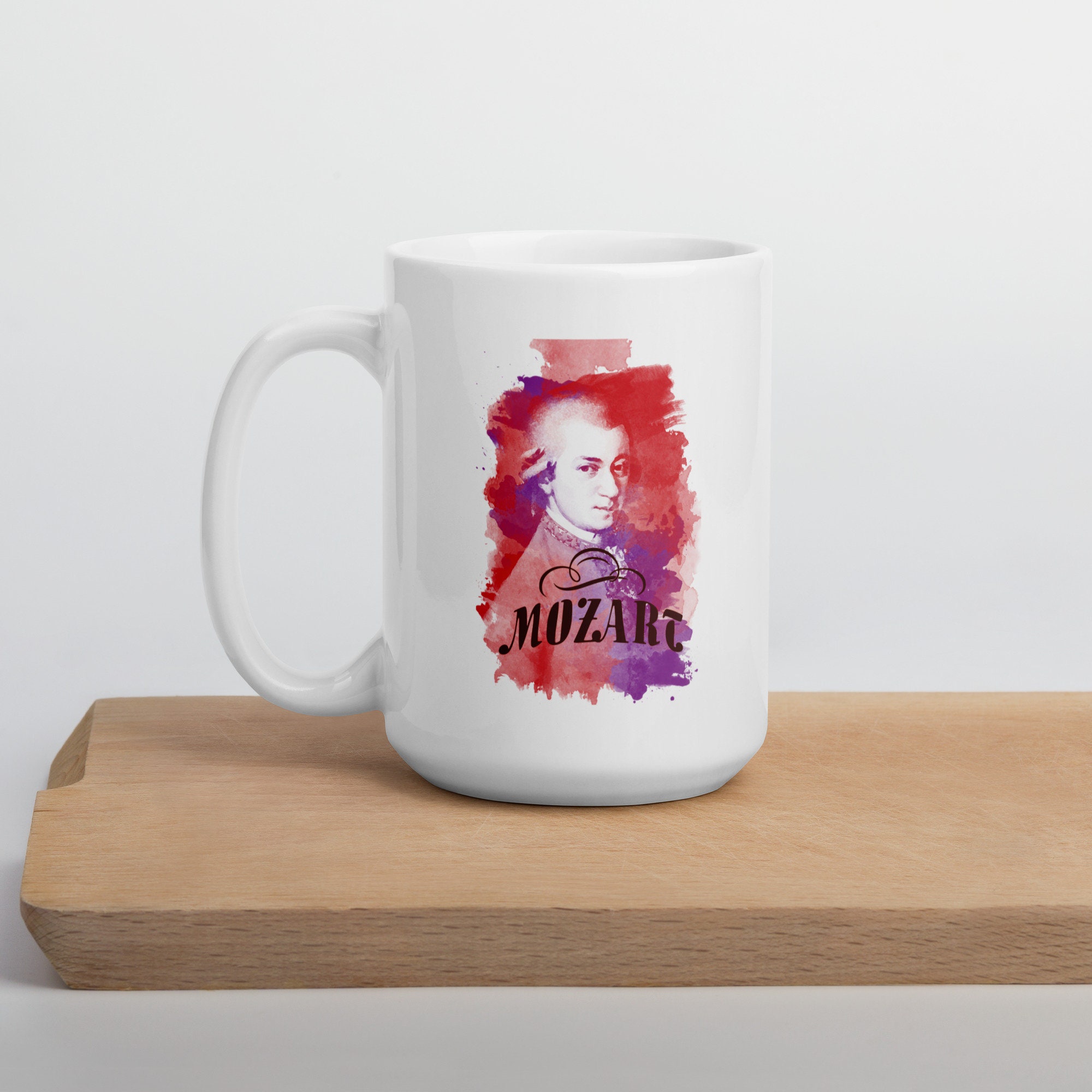 Mozart Mug, Austrian Composer, Classical Music Mug, Wolfgang Amadeus ...
