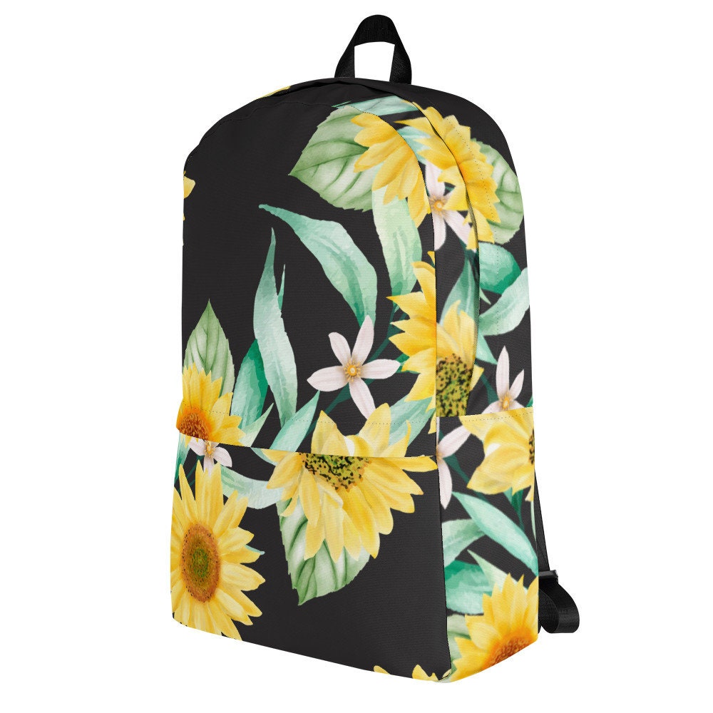 Sunflower Backpack, Sunflower Bookbag, Sunflowers, School Backpack ...