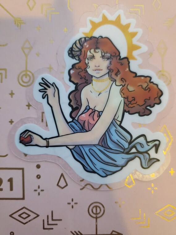 Matte mirror goddess sticker Art & Collectibles Art Objects etna.com.pe