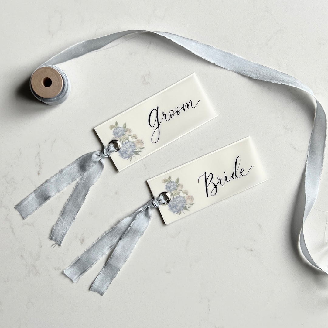 Celebration Floral Place Cards | Calligraphy Place Cards | Handlettered ...