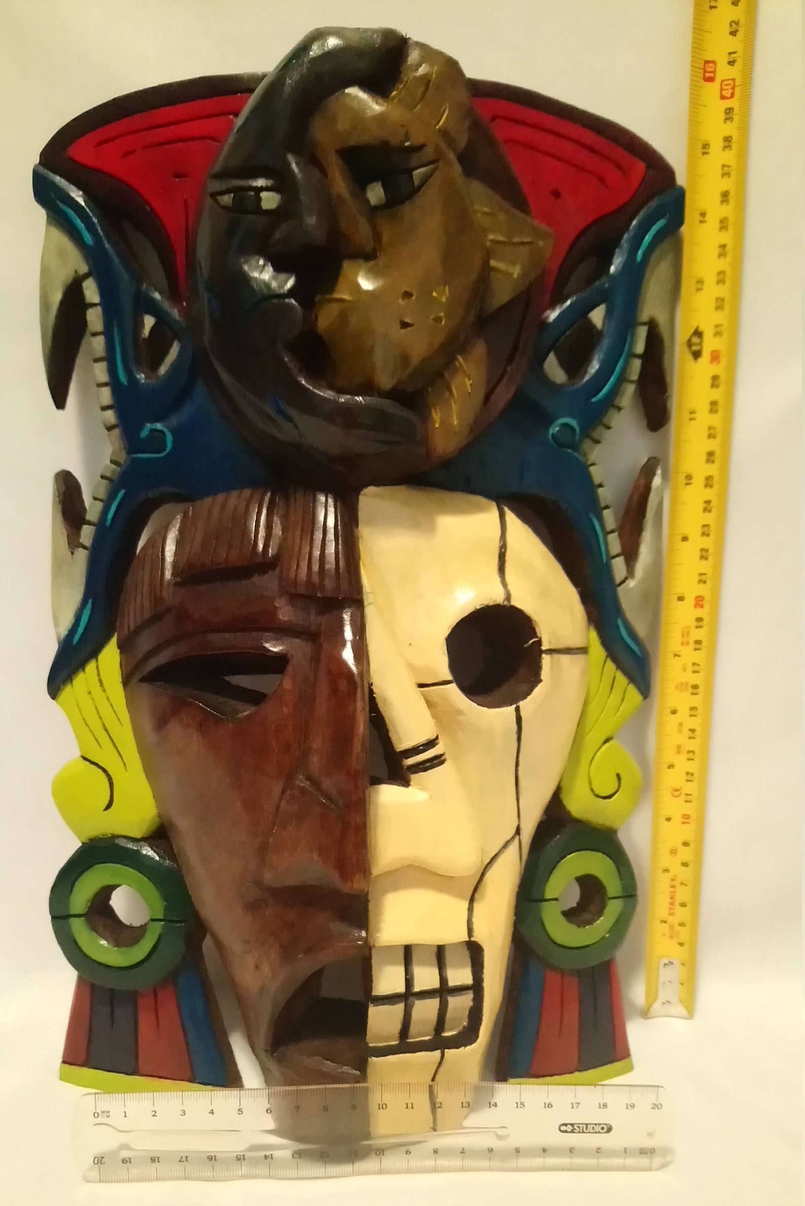 Mayan Kukulkan Sun and Moon Mask | Etsy