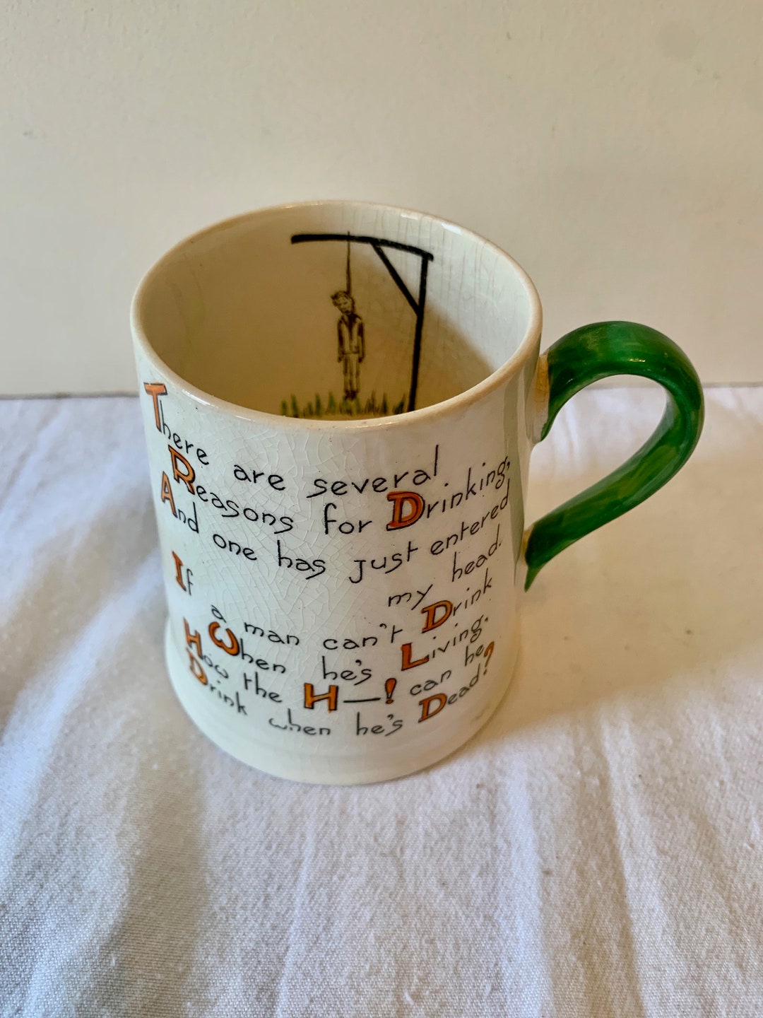 Carlton Ware Novelty Hangman Pub Mug - Etsy