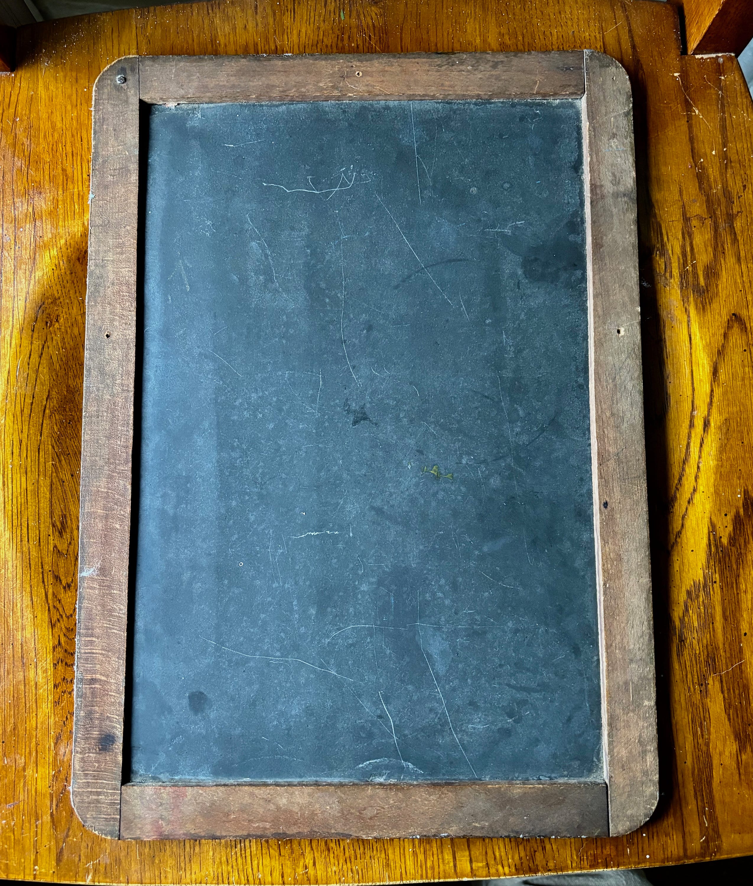Antique Folk Art Slate Chalkboard With Painting - Etsy