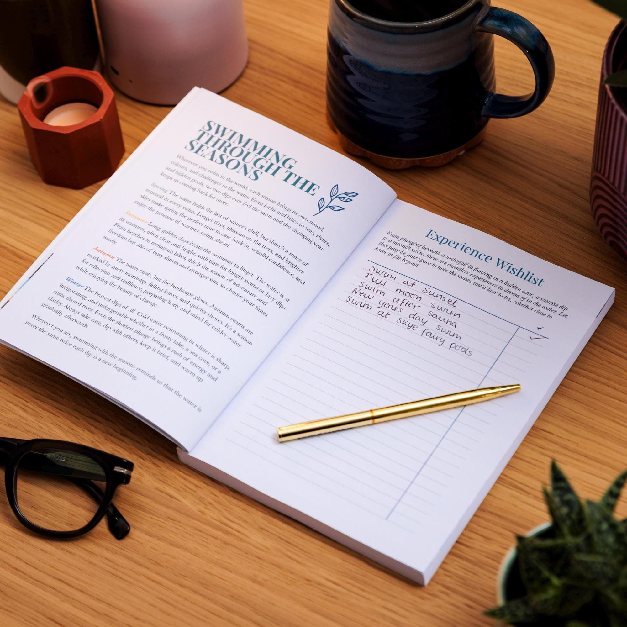 Wild Swimming Journal | Cold Water Logbook & Open Water Tracker ...