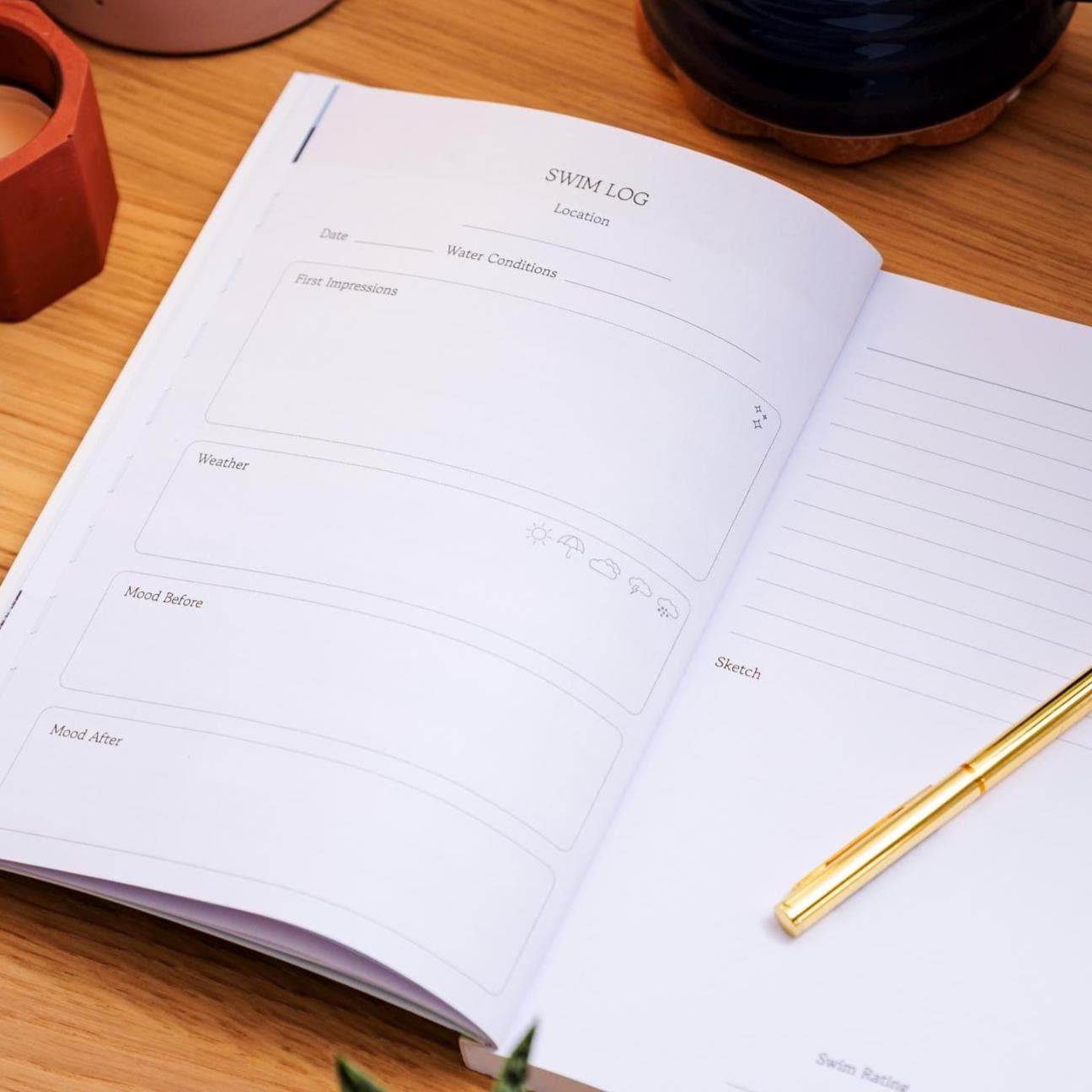 Wild Swimming Journal | Cold Water Logbook & Open Water Tracker ...