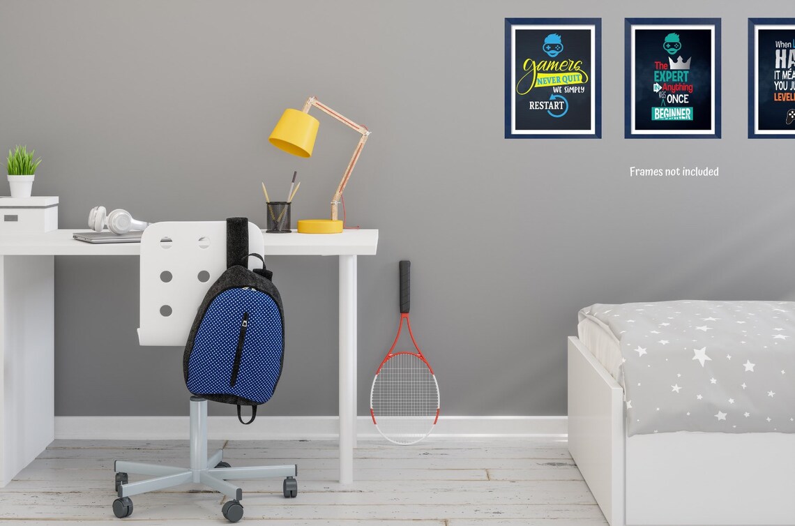 Gaming Inspirational Wall Art Motivational Posters for Boys - Etsy