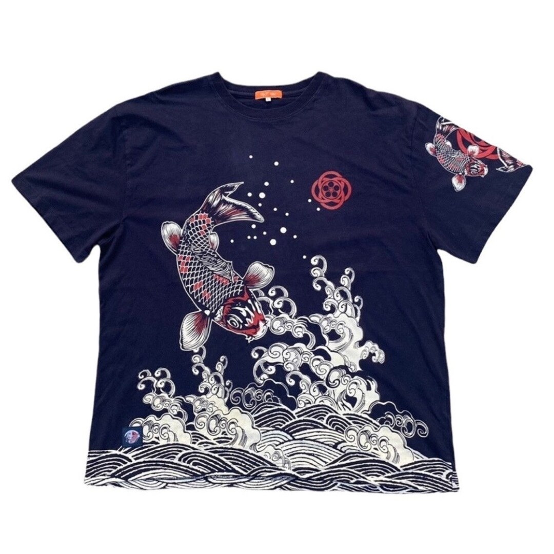 Vintage Satori Floral Koi Fish Shirt Double Extra Large Inspired by ...