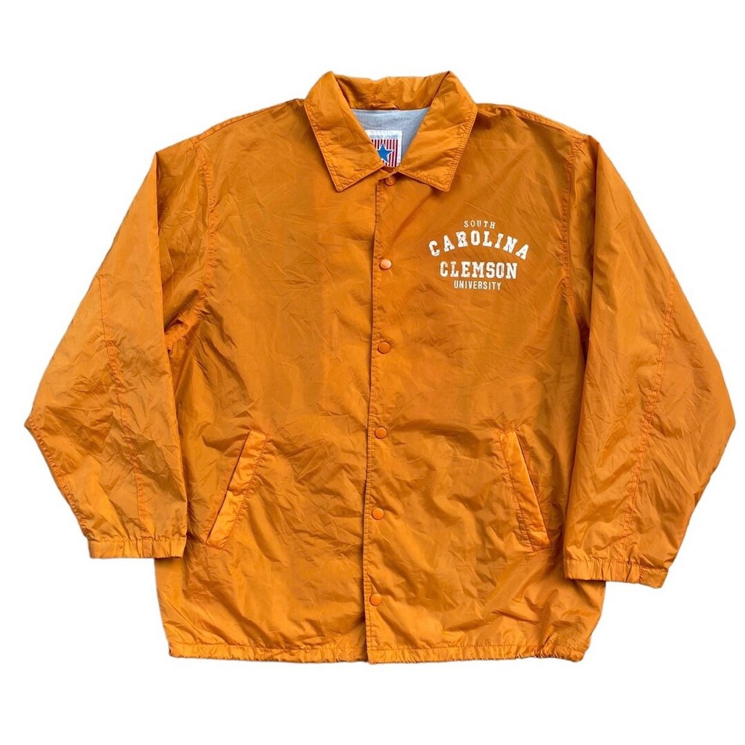 Vintage 90s South Carolina Clemson University Snap Button up Coach ...