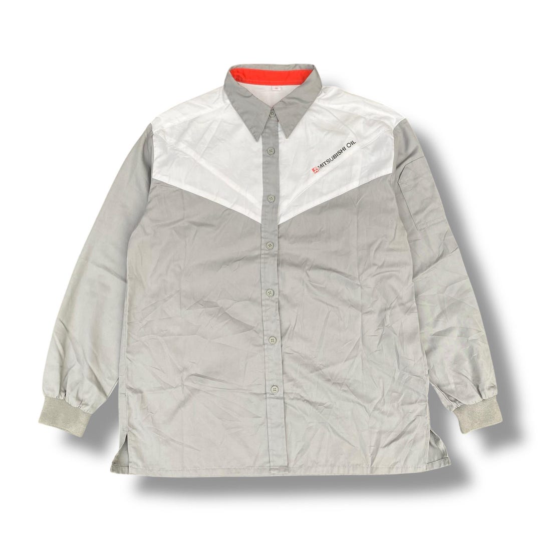 Vintage 90s Mitsubishi Oil Uniform Work Shirt Mitsubishi Motorsport ...