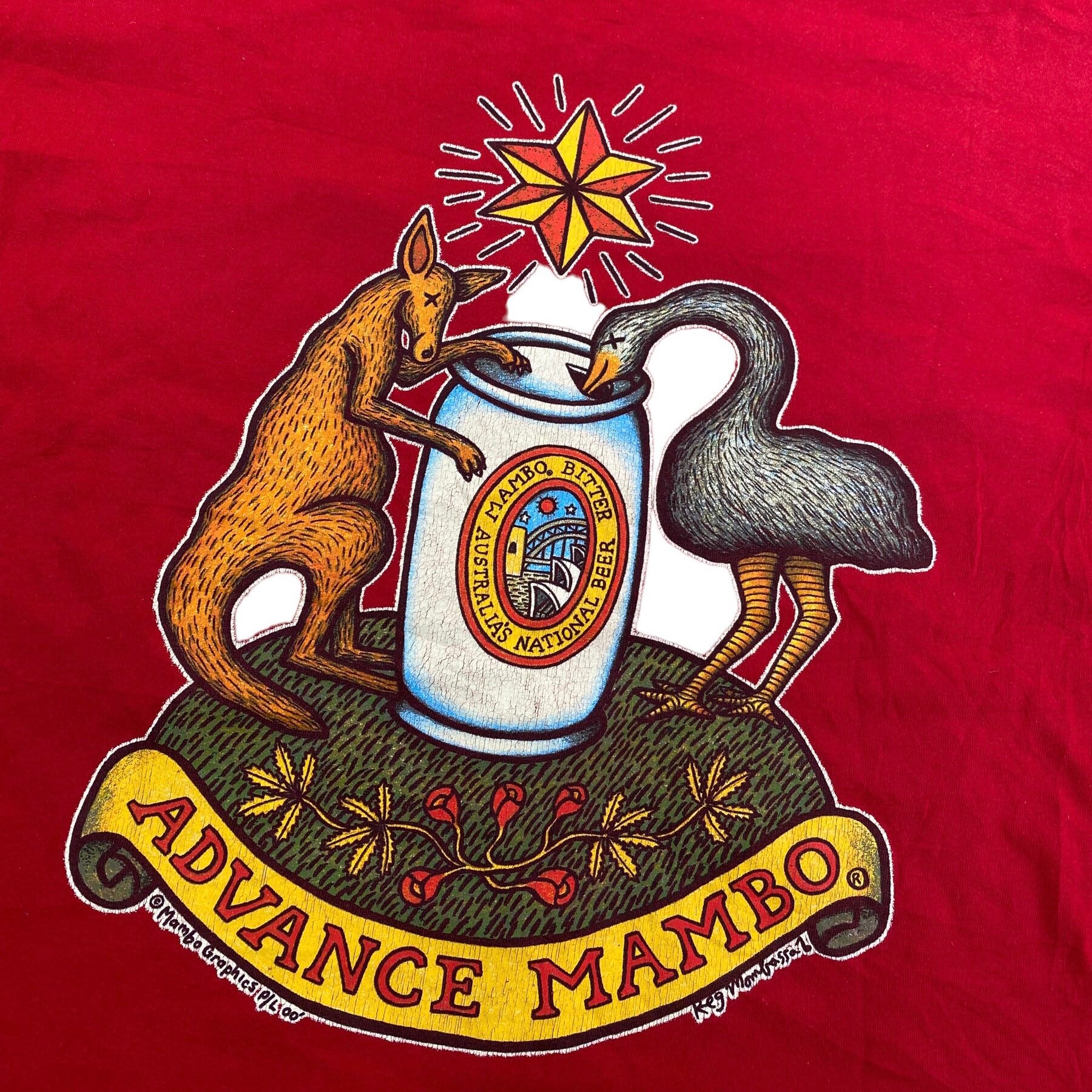 Vintage 90s Advance Mambo Autralias National Beer Mambo Bitter Shirt ...