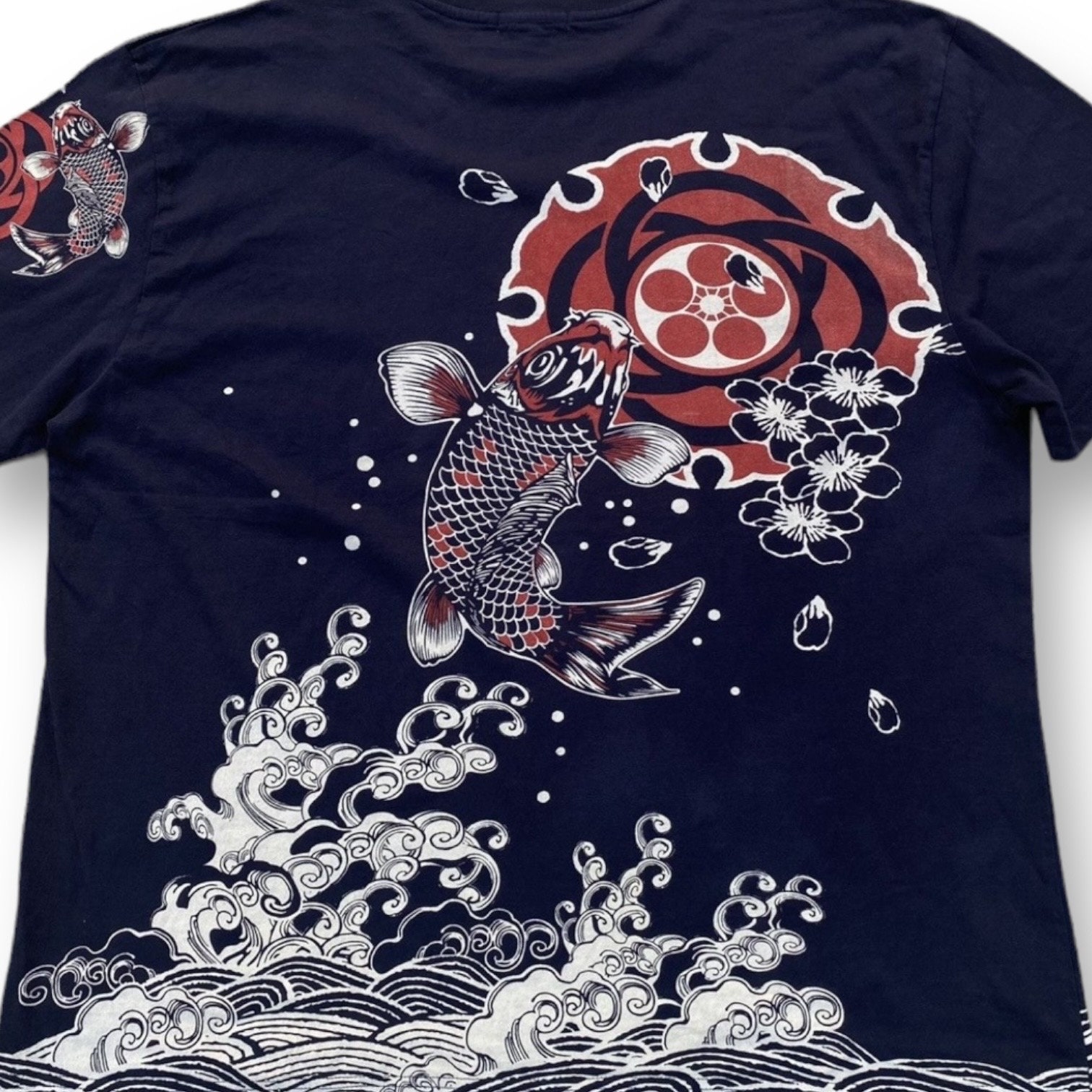 Vintage Satori Floral Koi Fish Shirt Double Extra Large Inspired by ...