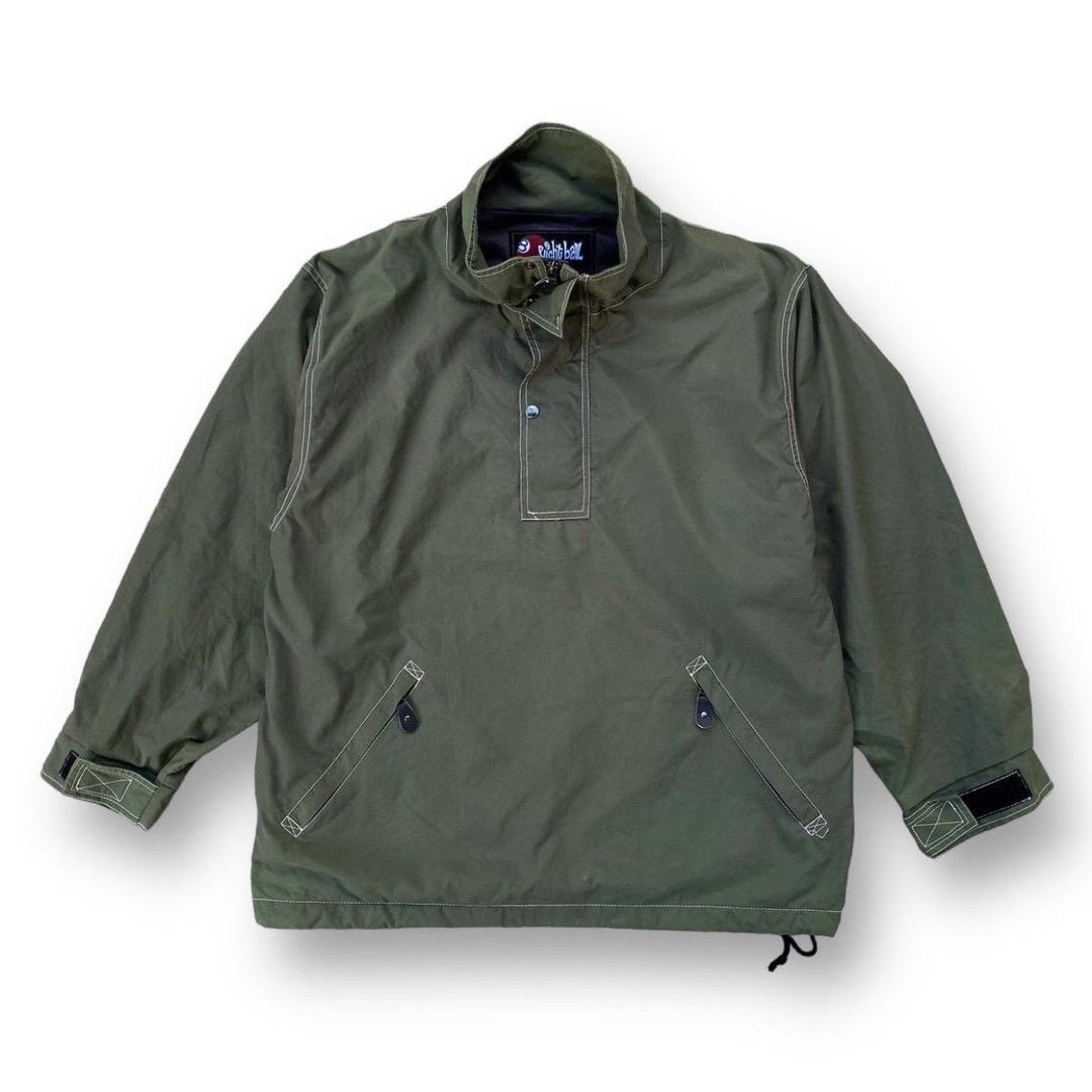 Vintage 90s Eight Ball Tactical Anorak Military Style Jacket Pullover ...