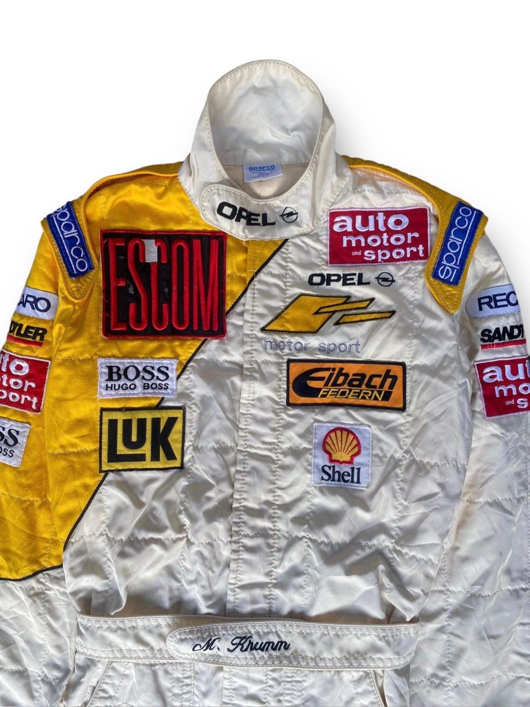 Vintage 90s Sparco Overall Racing Suit Japan GT Driver Michael Krumm ...