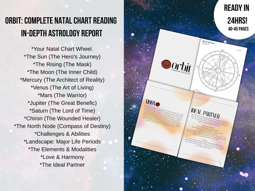 ORBIT: Complete Natal Chart Reading | In-depth Astrology Report ...