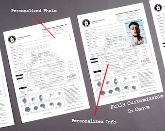 Printable Autopsy Report Template for DIY Personalized Criminal File ...