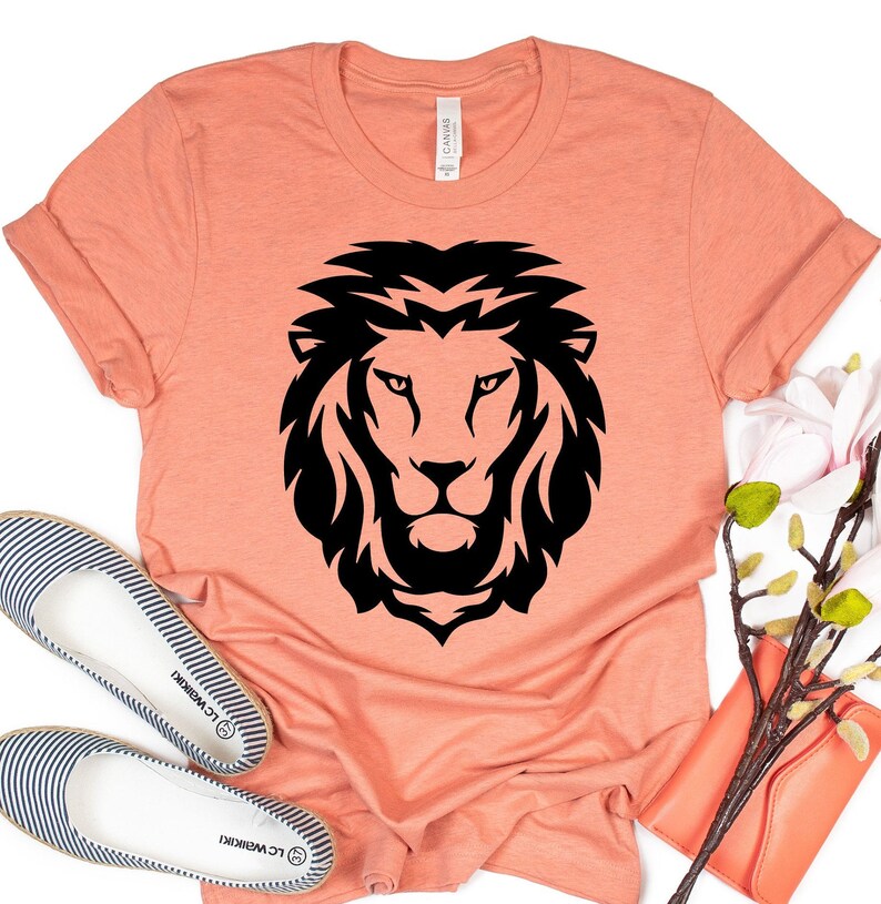 Lion Face Shirt, Lion Shirt, Wild Lion Shirt, Animal Lover Shirt, King ...