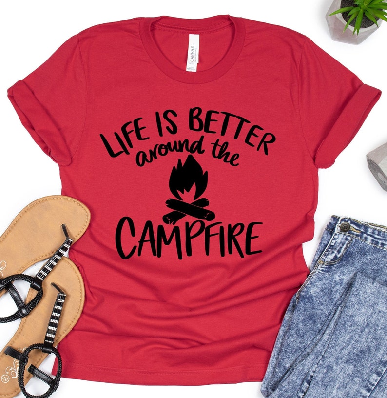 Campfire Shirt, Camp Lover Gift, Camp Life Shirt, Camping Shirt, Camp ...