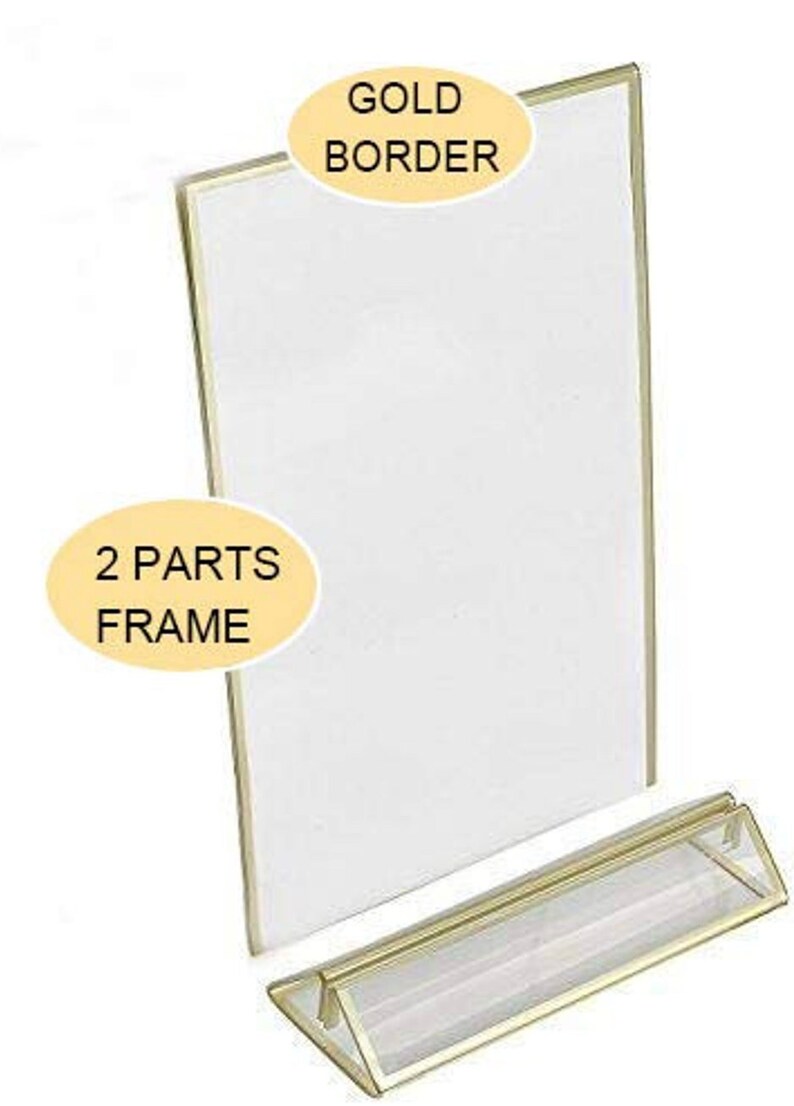 Acrylic Award Table Marker Brush Stroke Stand | Etsy