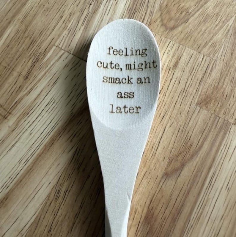 Funny Wooden Spoon - Etsy
